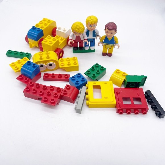 Tandem | Toys | Tandem Toys 987 Building Blocks Primary Color 3 Figures ...